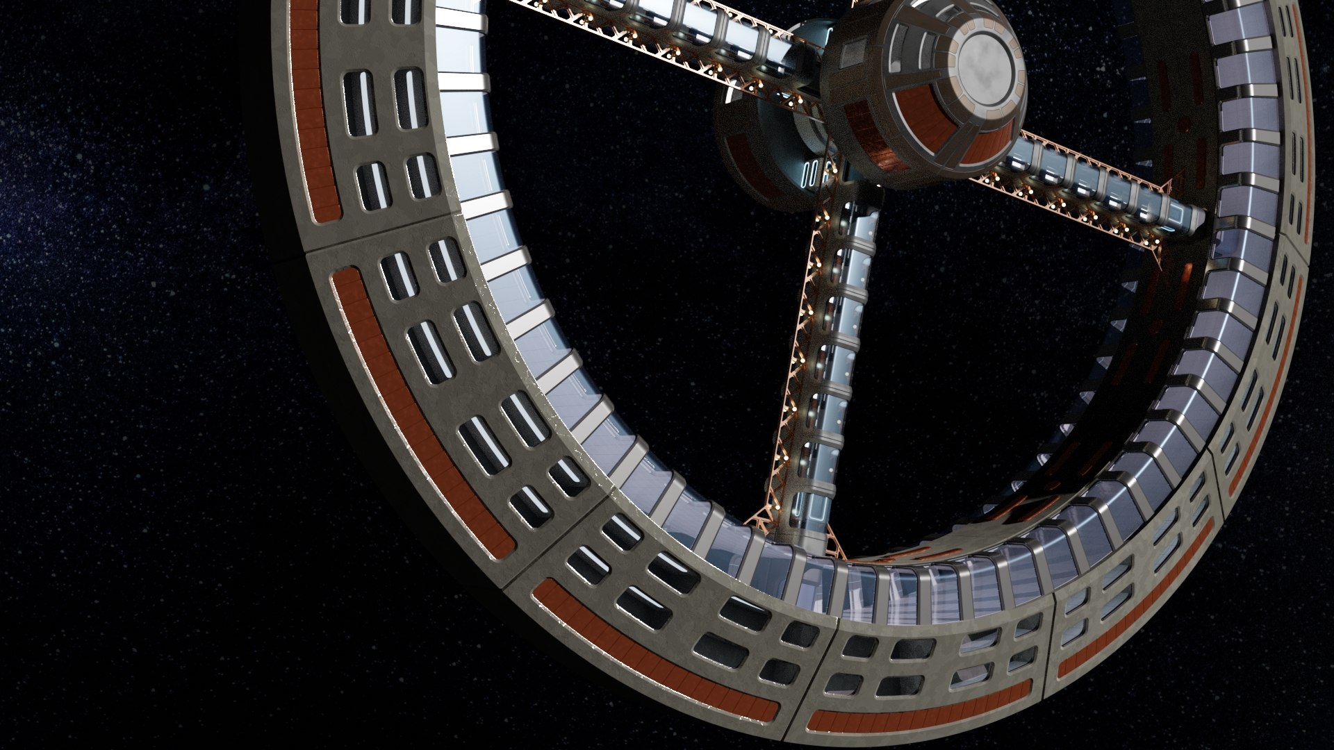 Space Station Ring 3D Model - TurboSquid 1490439