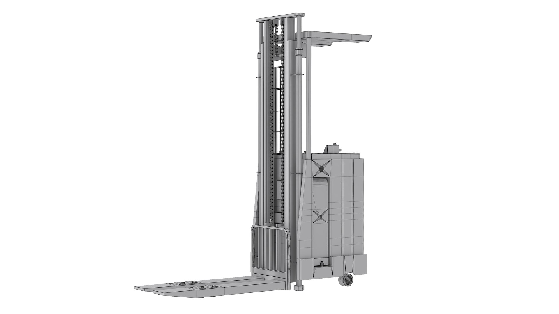 3D Model Detailed Electric Pallet Stacker - TurboSquid 2287720
