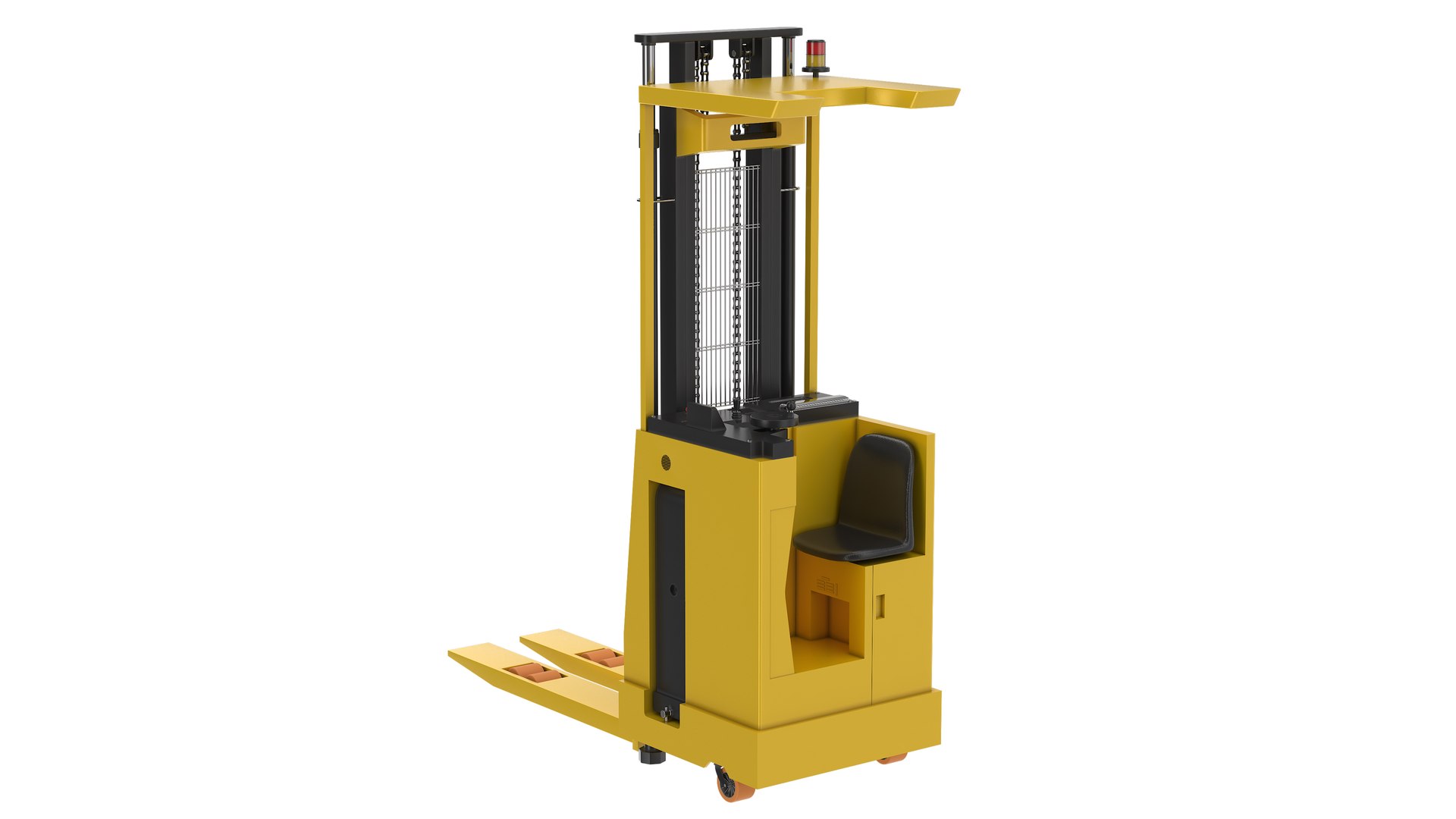 3D Model Detailed Electric Pallet Stacker - TurboSquid 2287720
