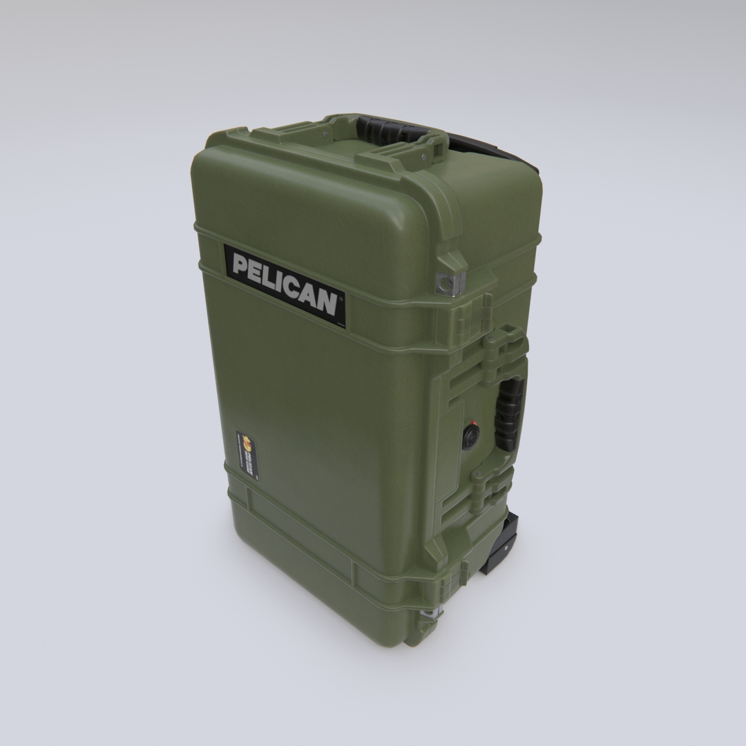 Rolling Suitcase 1510 Green with foam 3D model - TurboSquid 2182362