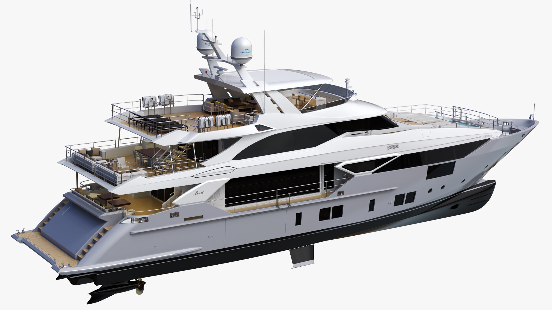 Benetti BF 125 Super Yacht New3Dモデル - TurboSquid 1989644