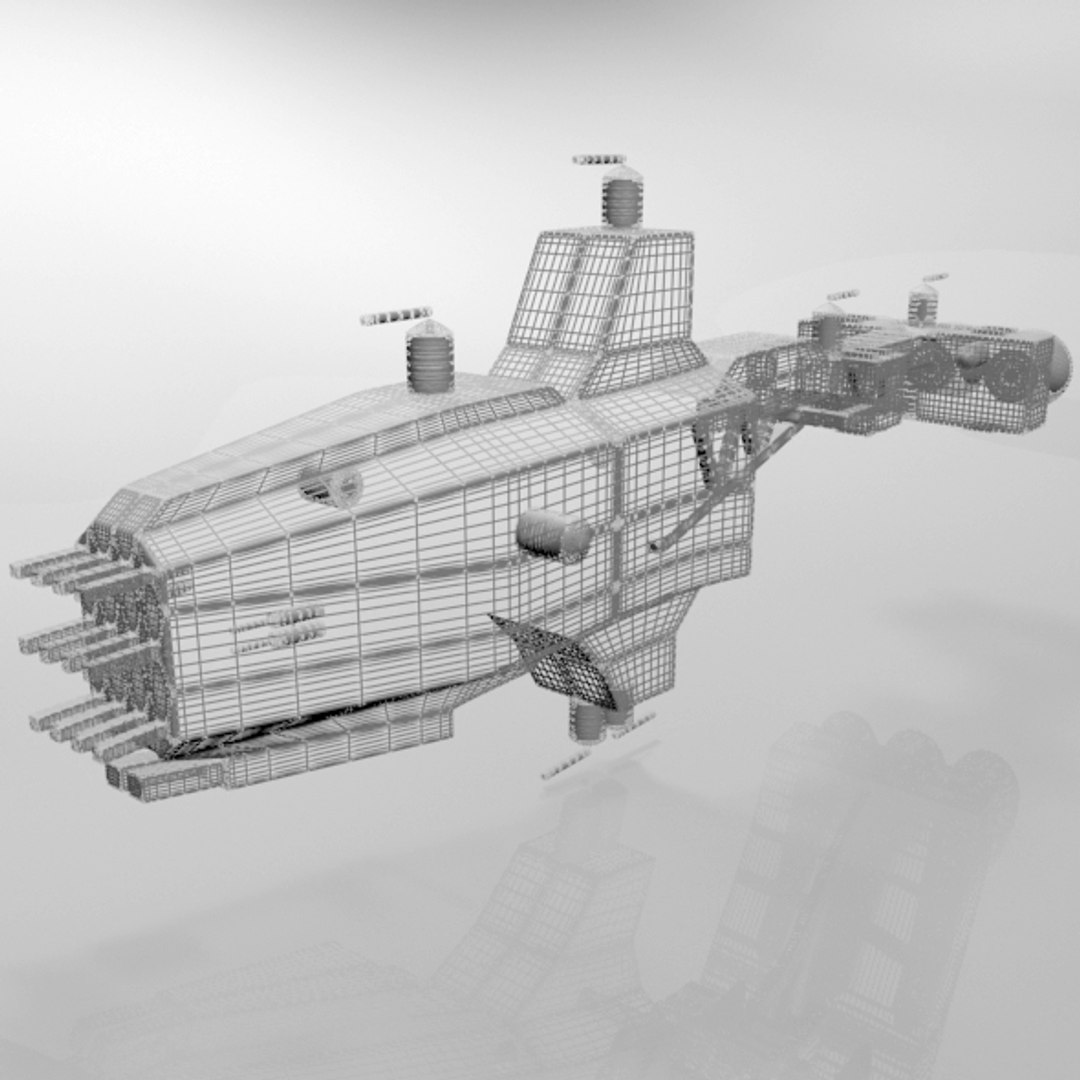 3D Space Cruiser 01 model - TurboSquid 1827216