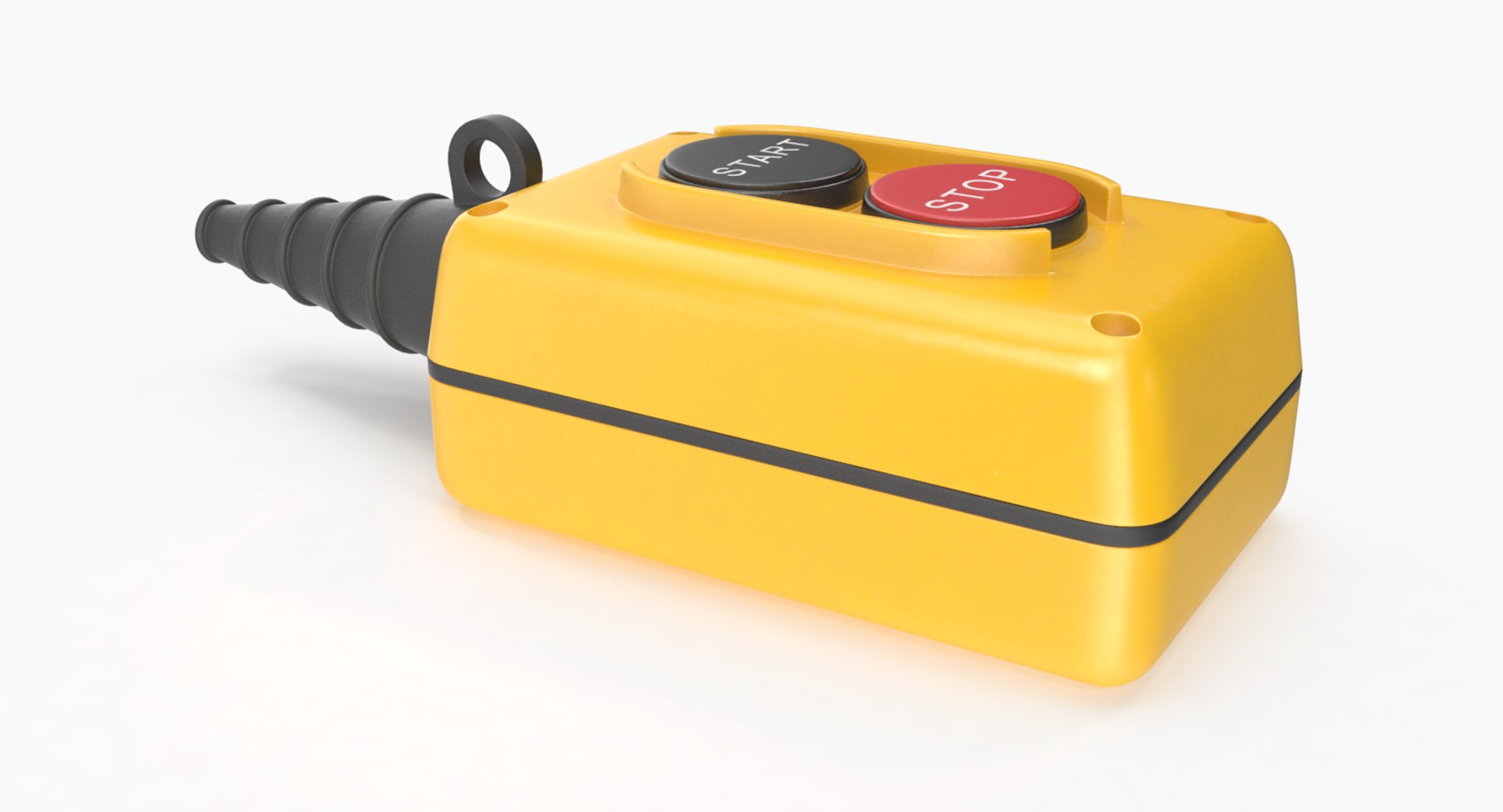 3D 2-button start stop pendant - TurboSquid 1373394