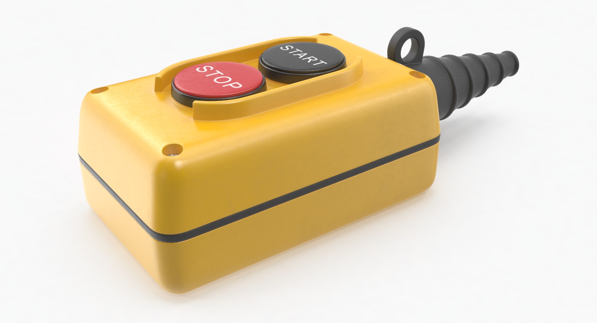3D 2-button start stop pendant - TurboSquid 1373394