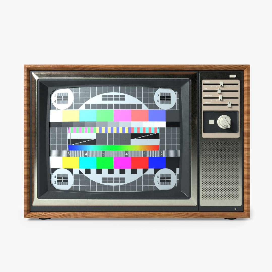 Retro tv model - TurboSquid 1537375