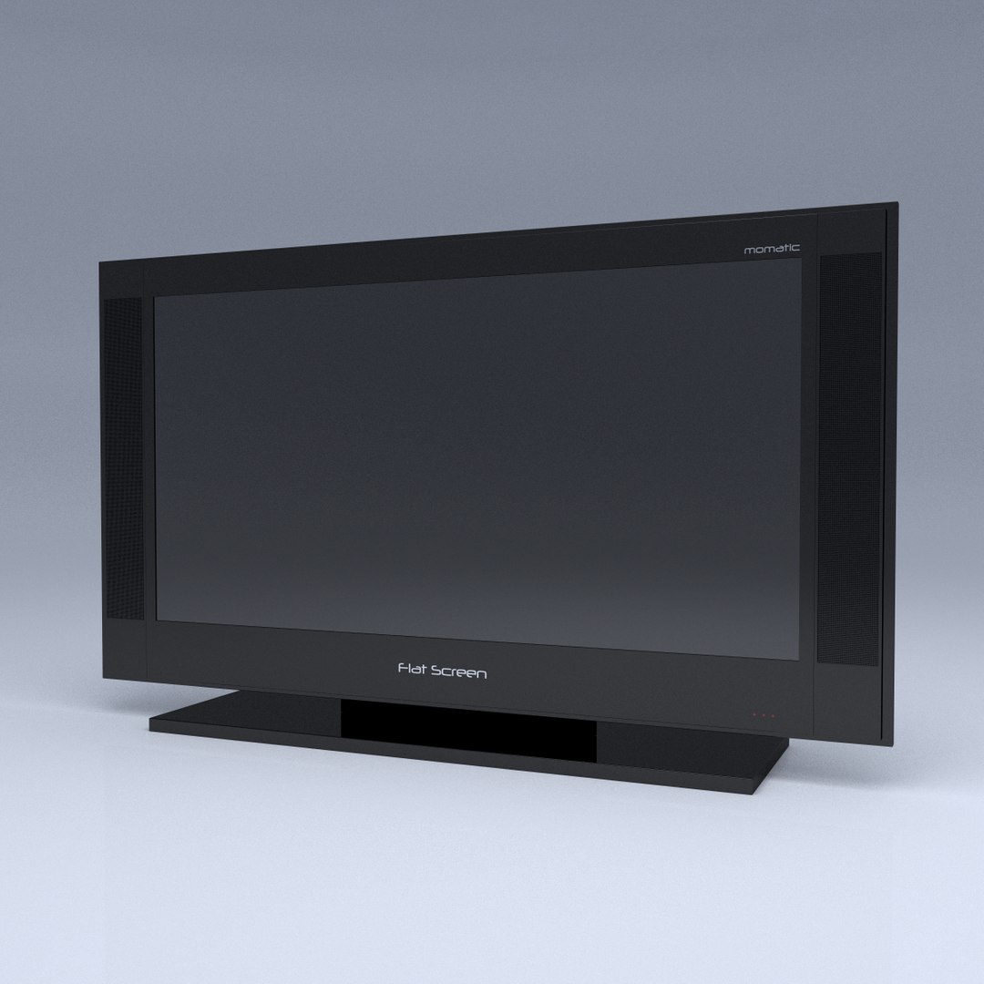 Flat Screen 3d Obj