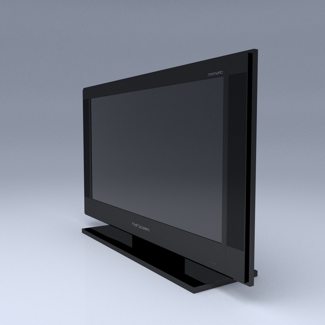 Flat Screen 3d Obj
