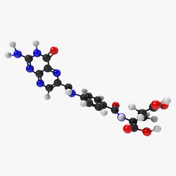 modelo 3d estructura molecular de la vitamina B9 - TurboSquid 2192969