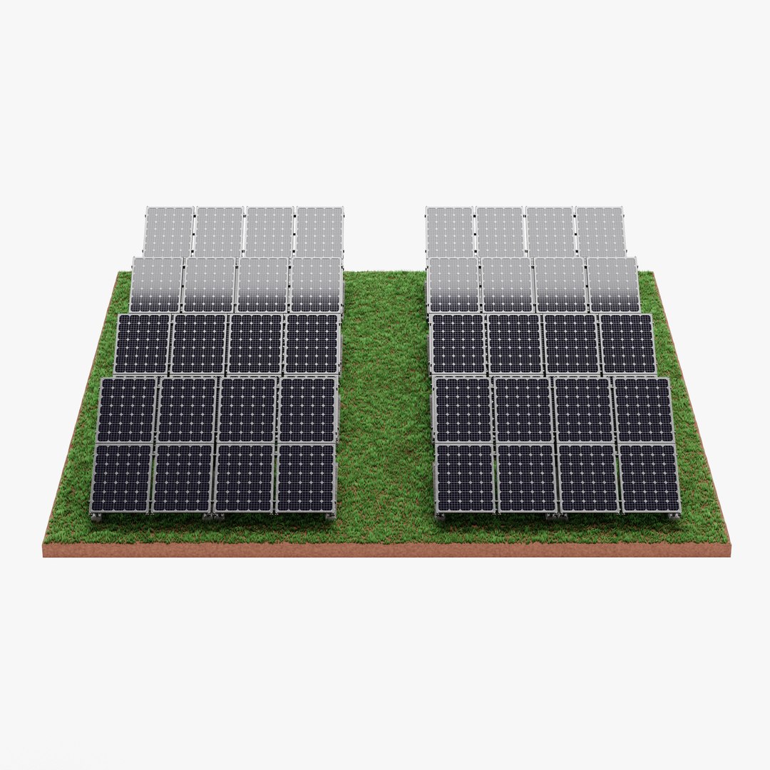 Solar Farm 3 3D Model - TurboSquid 1736290