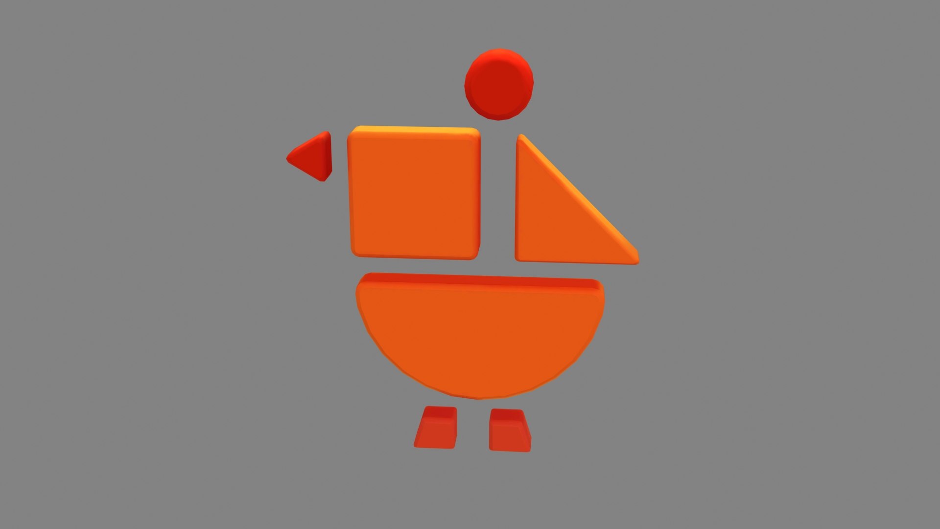 Animal shape blocks - Yellow chicken toys 3D - TurboSquid 2112650