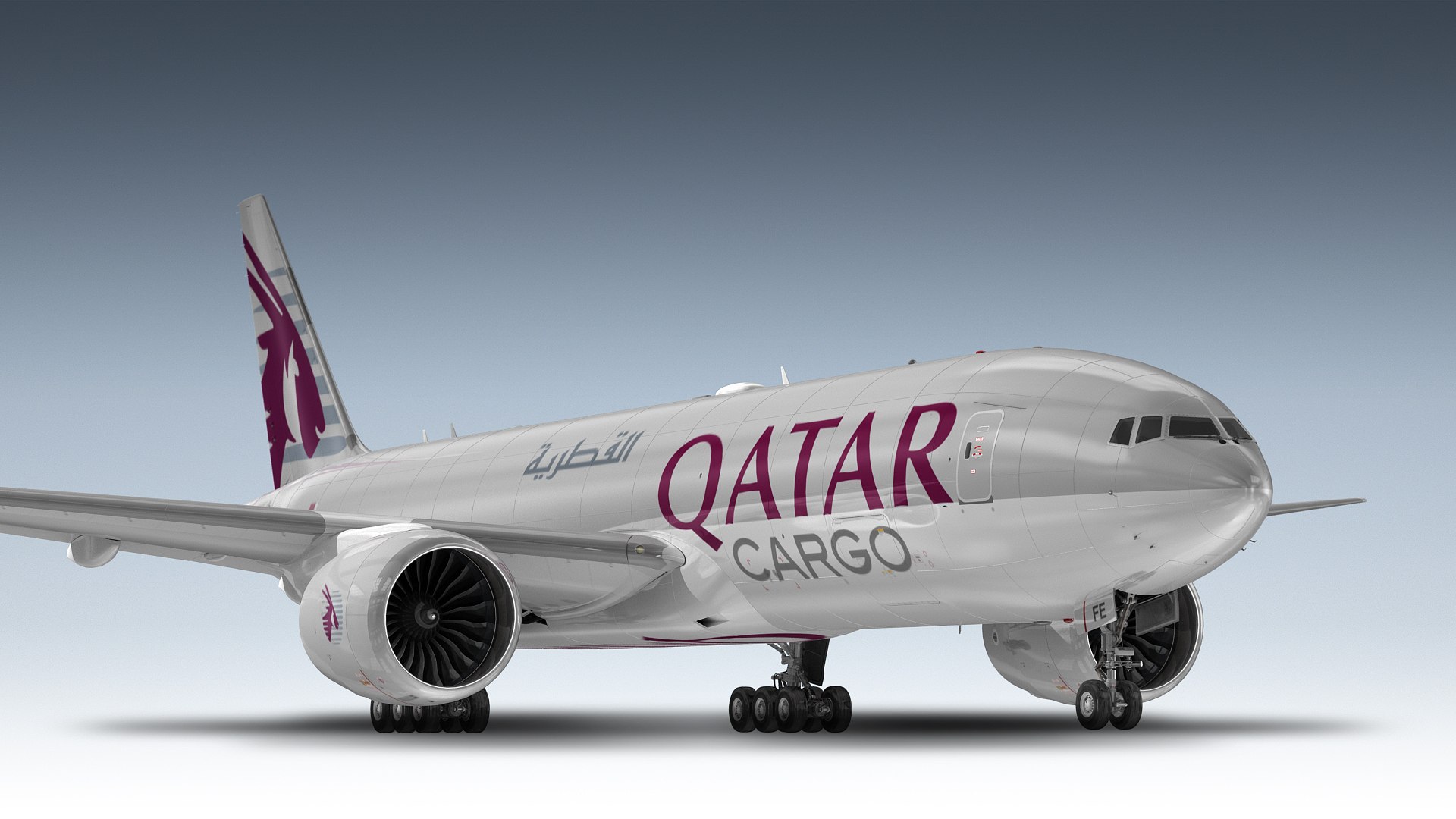 3D Boeing 777-F Qatar Cargo - TurboSquid 2170476