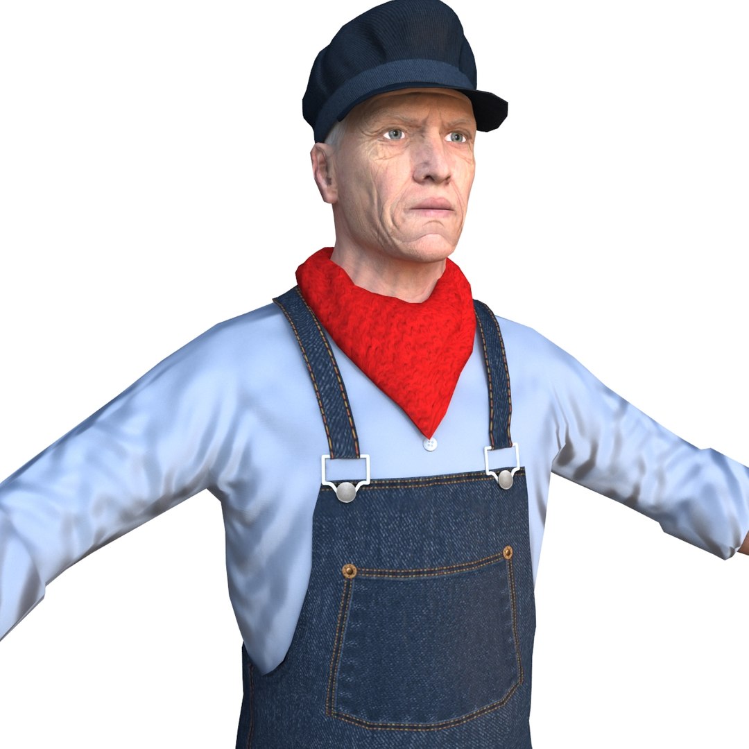 3D Train Driver Engineer - TurboSquid 1455192