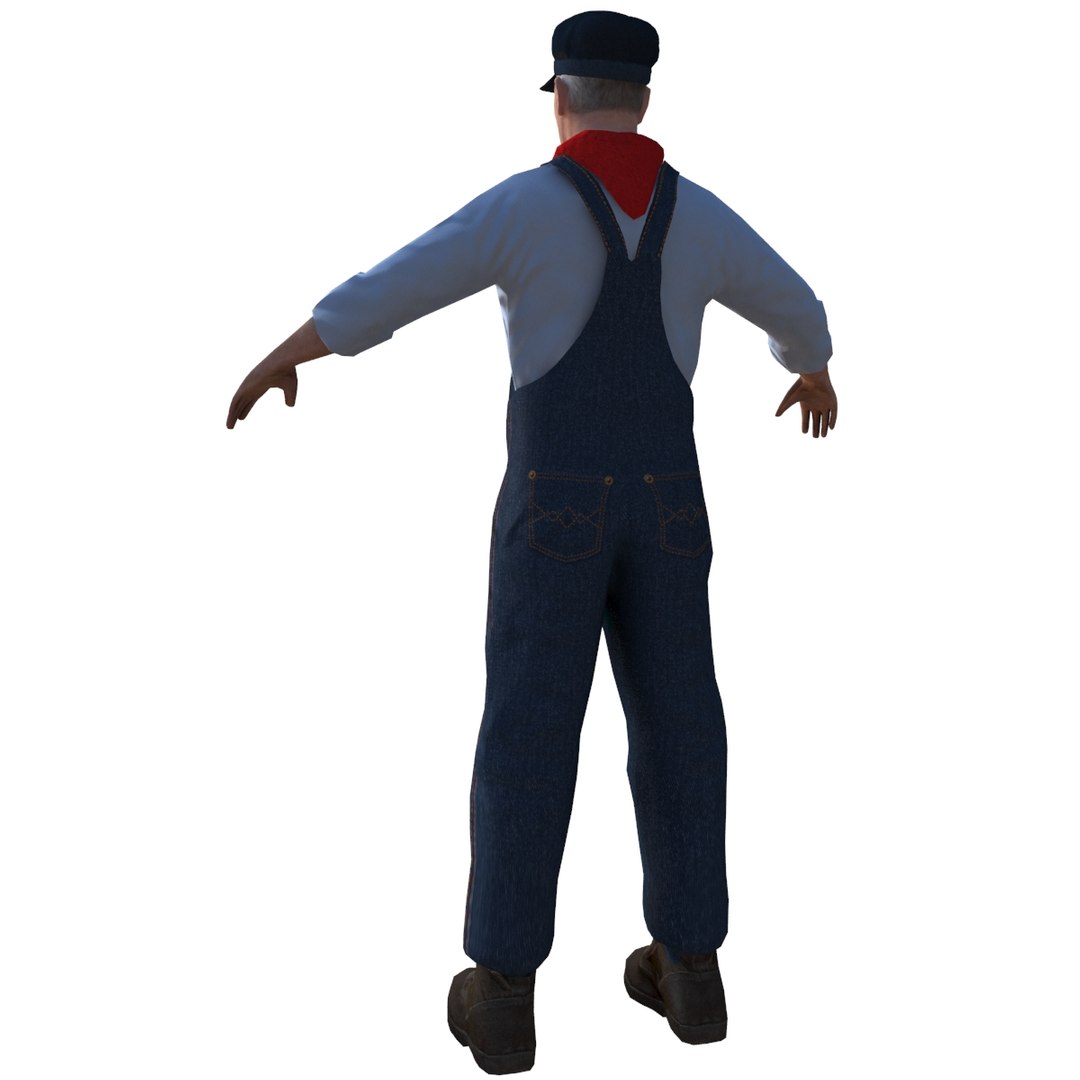 3D Train Driver Engineer - TurboSquid 1455192