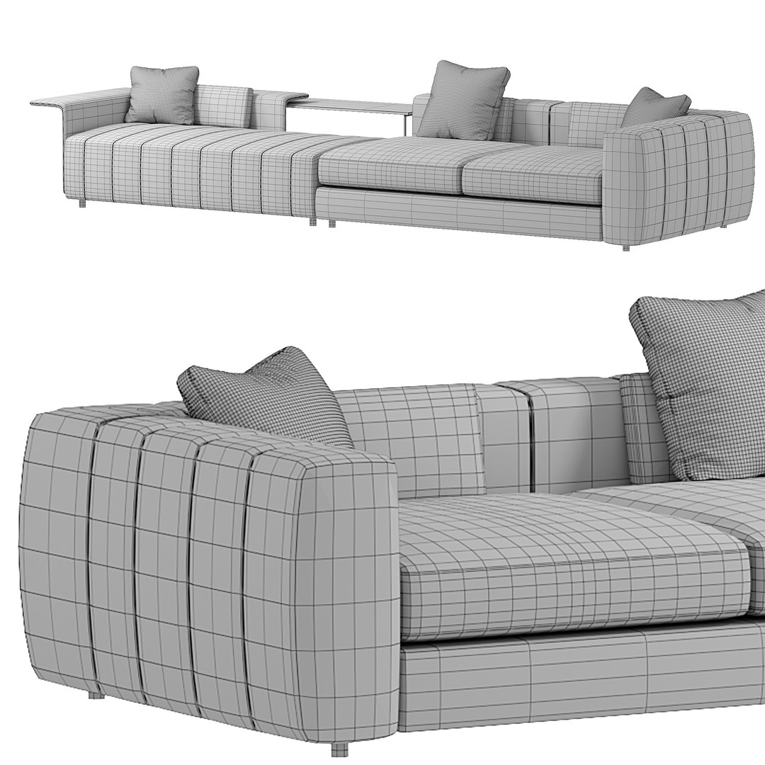 3D Freeman Rodolfo Dordoni By Minotti - TurboSquid 1947580