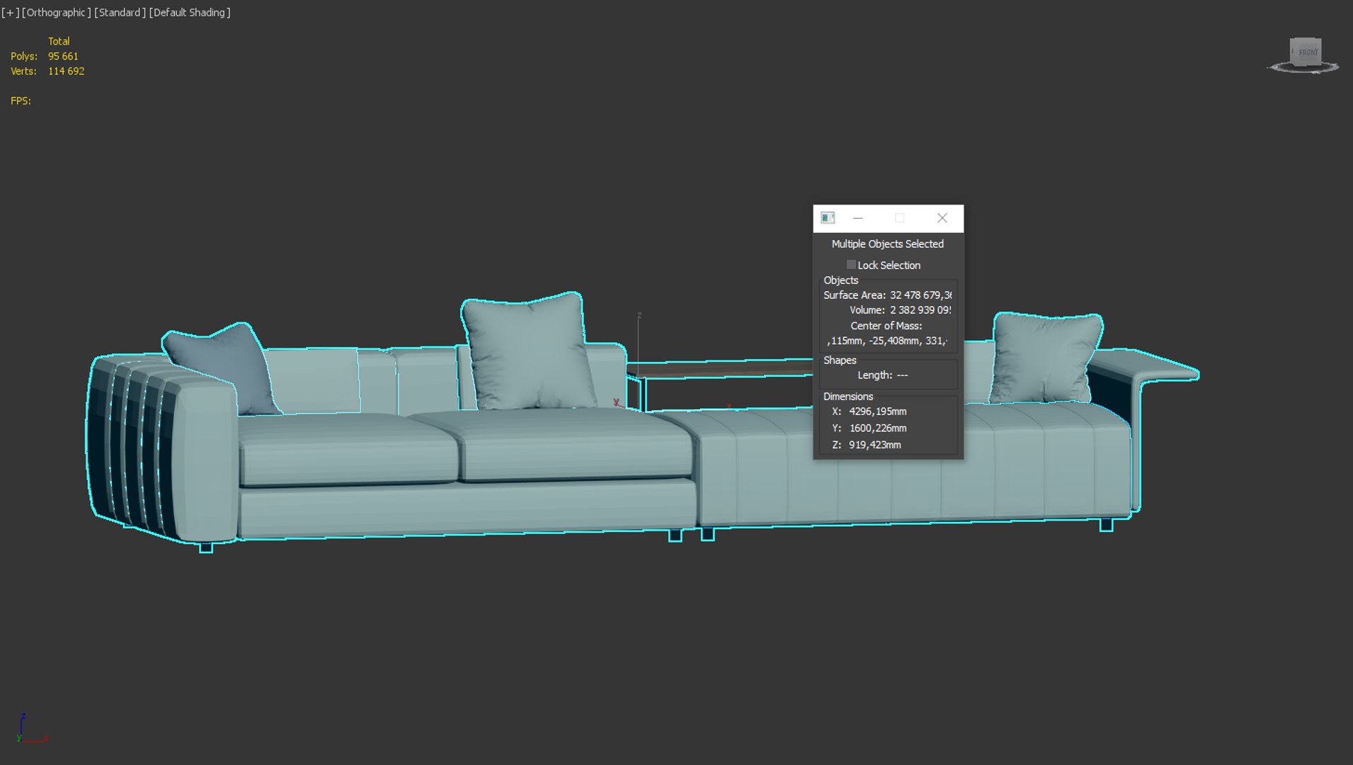 3D Freeman Rodolfo Dordoni By Minotti - TurboSquid 1947580