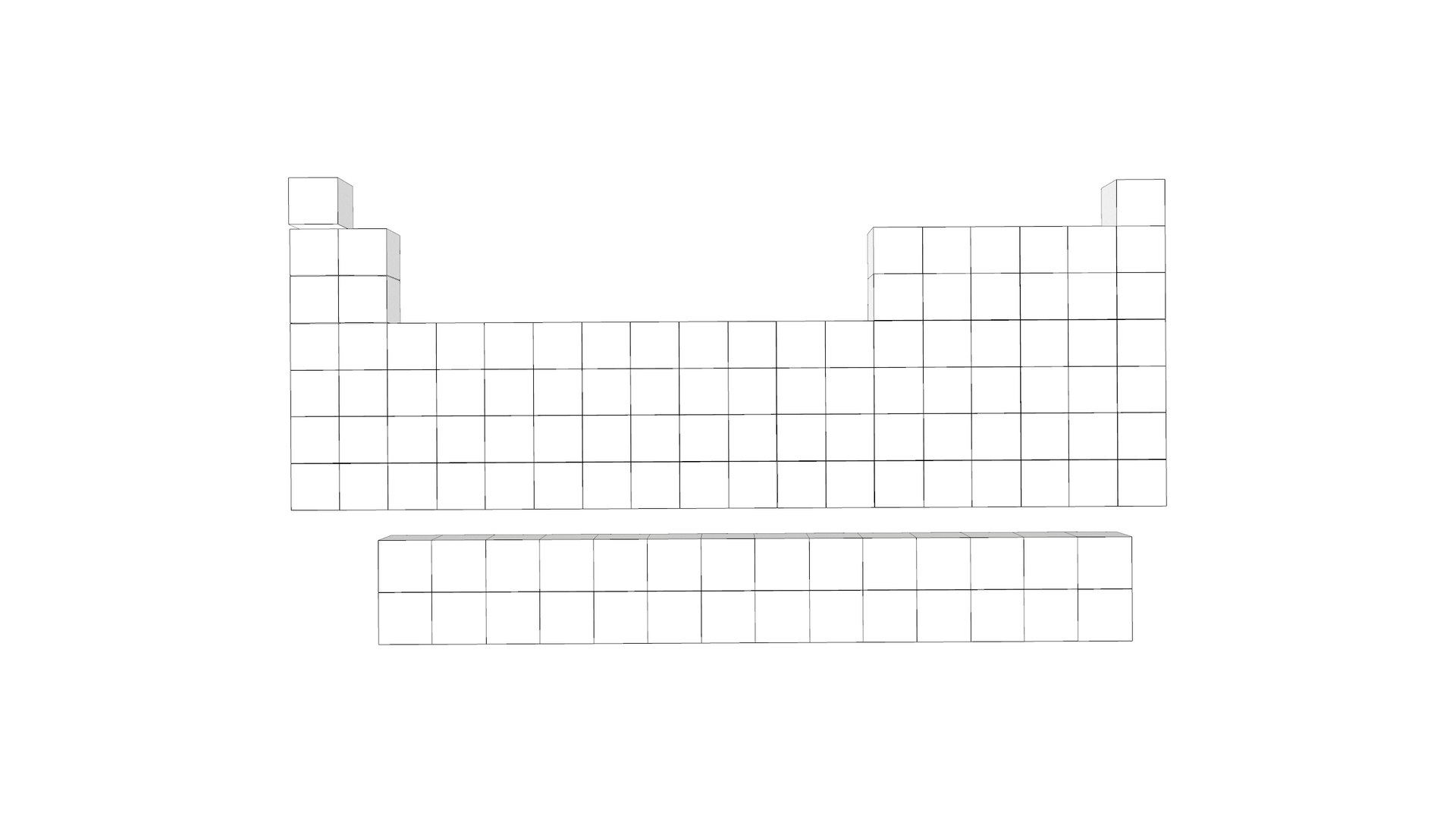 3D Periodic Table - TurboSquid 2139230