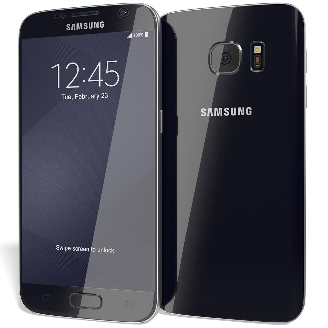 Realistic Samsung Galaxy S7 3d Model
