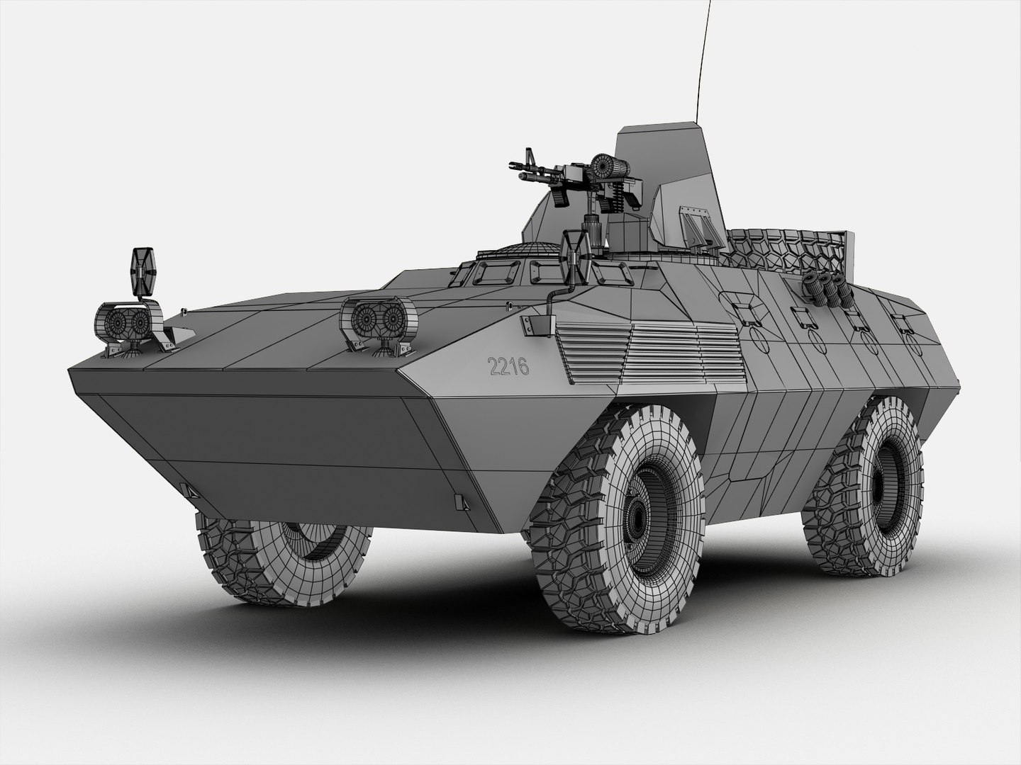 Fiat 6614 Apc 3d Model