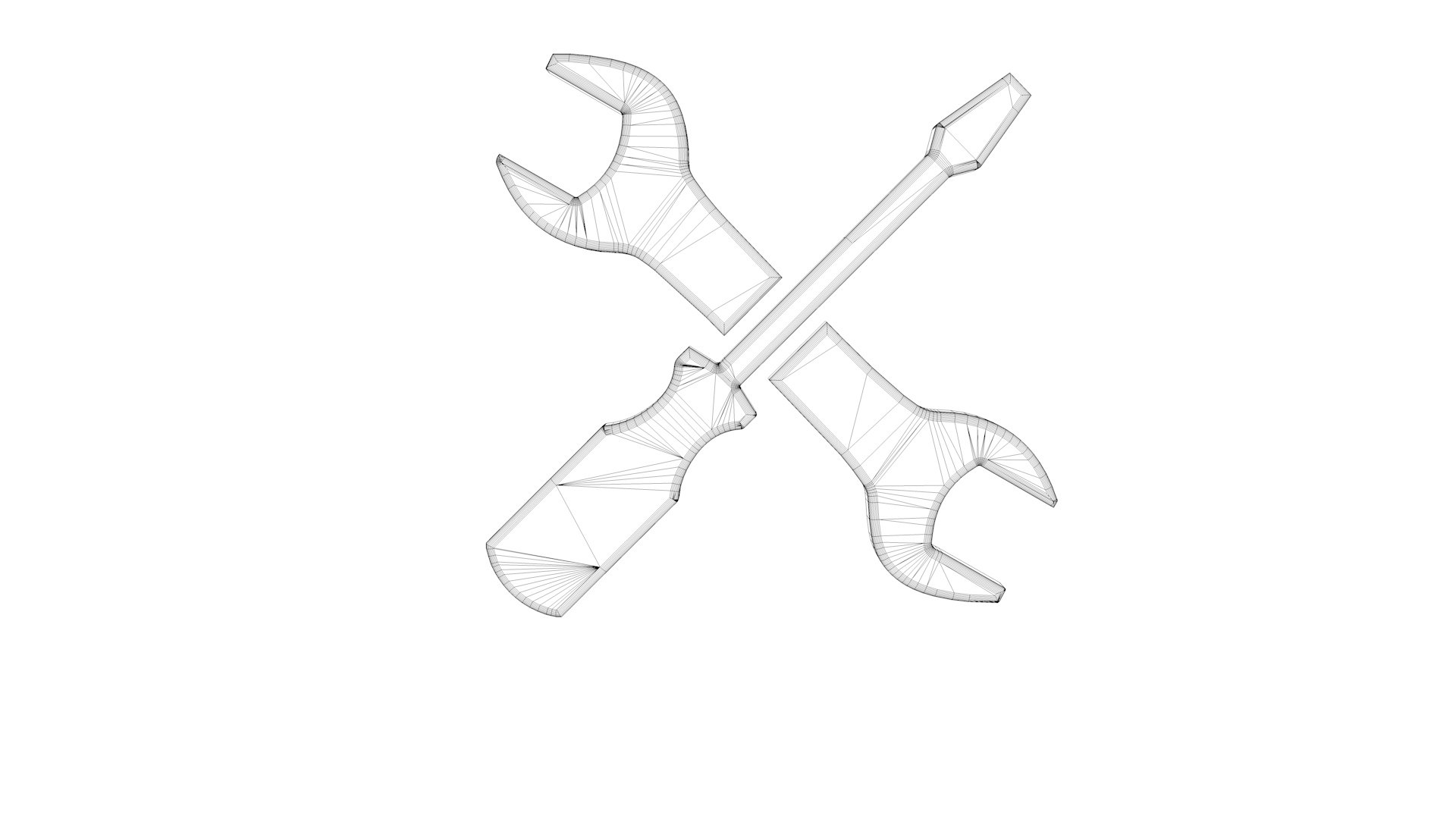 Hand Tools Symbol Icon 3D - TurboSquid 1783648