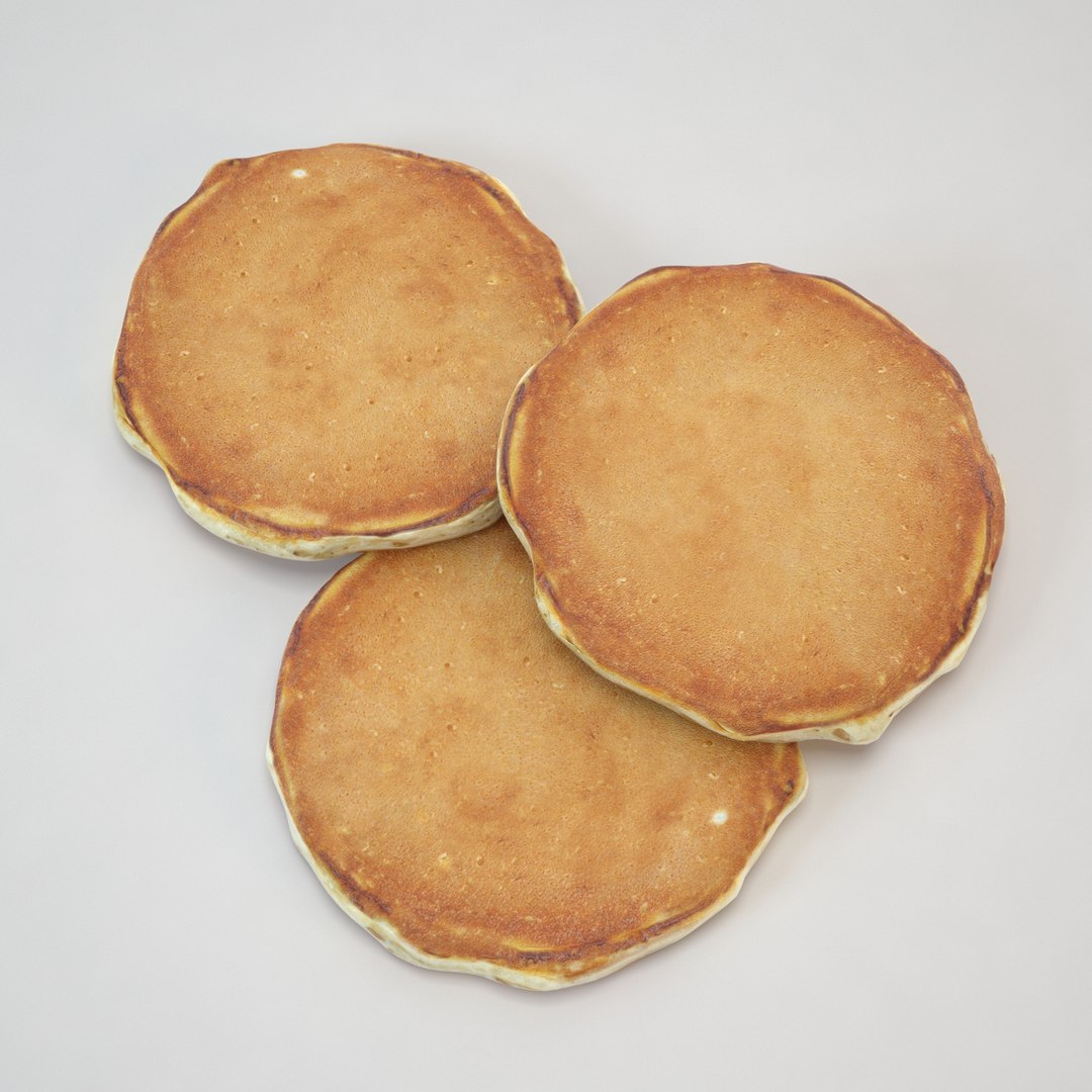 3D American Pancakes Model - TurboSquid 1172032