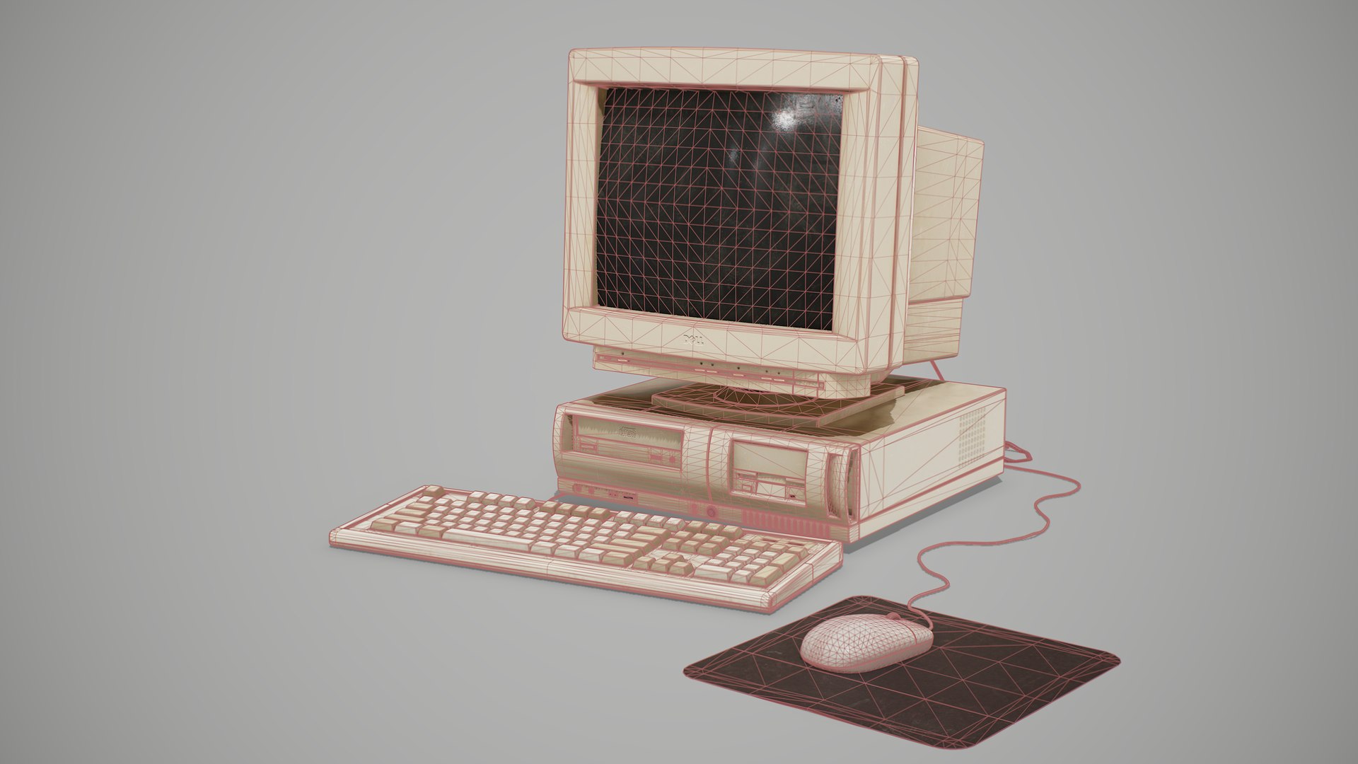 3D 90s Pc Desktop Style Model - TurboSquid 1572180