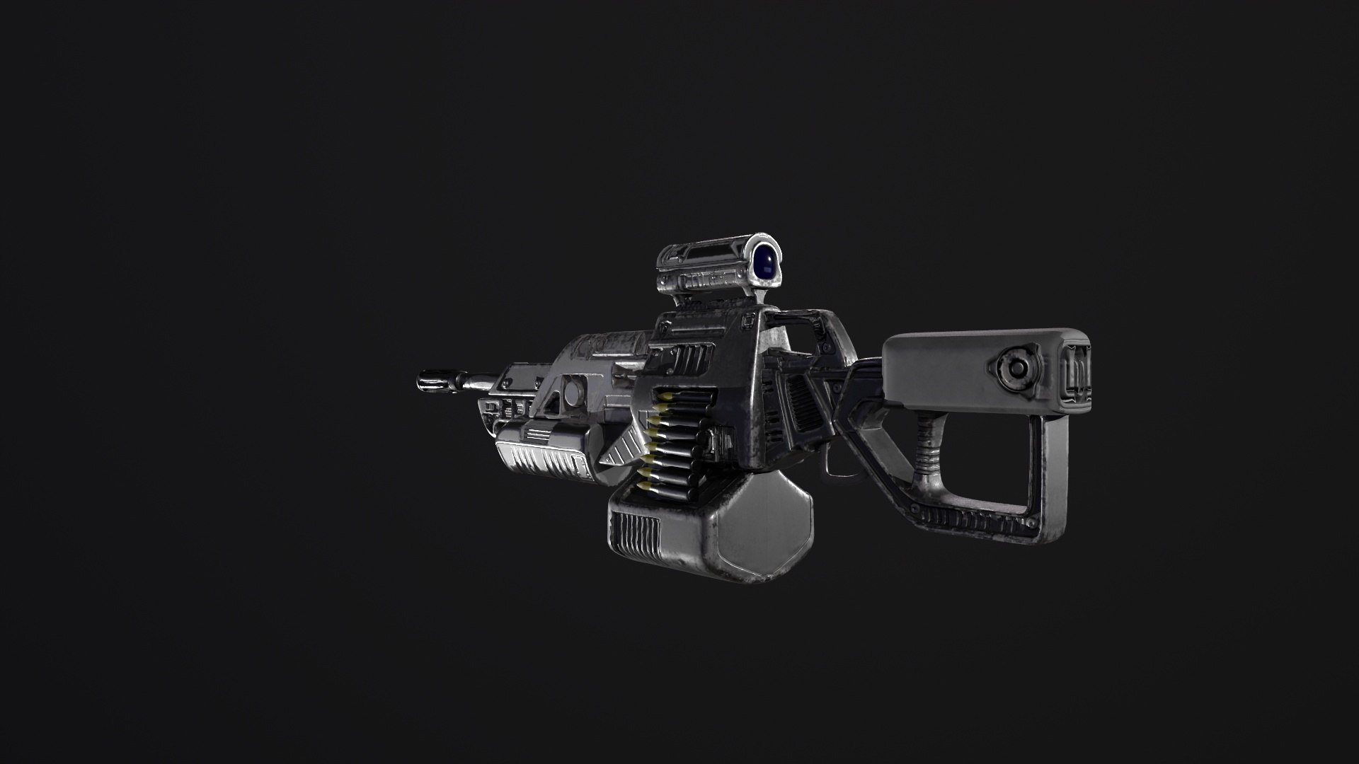 Sci-Fi Light Machine Gun 3D - TurboSquid 1887593
