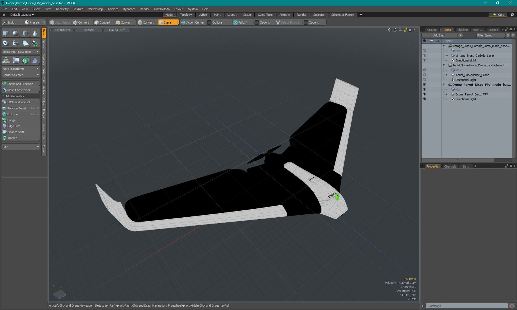 Drone Parrot Disco FPV 3D Model - TurboSquid 2341188