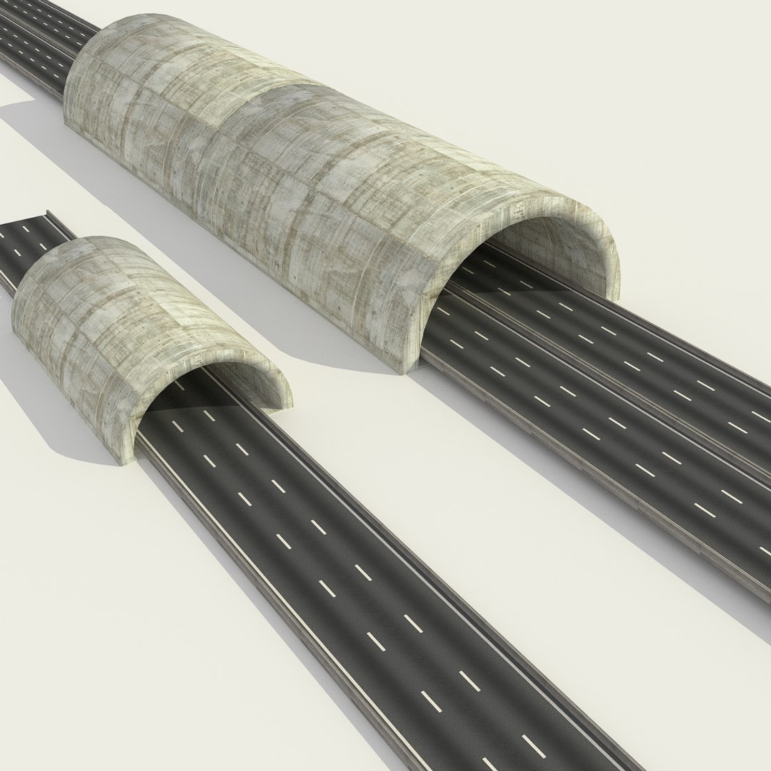 3d Model Of City Roads Construction Kit