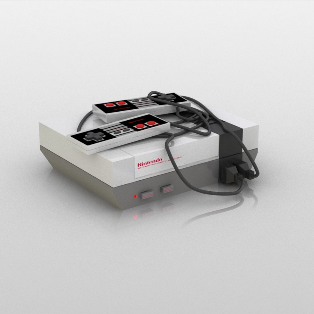 3d Model Nintendo 8bit Console