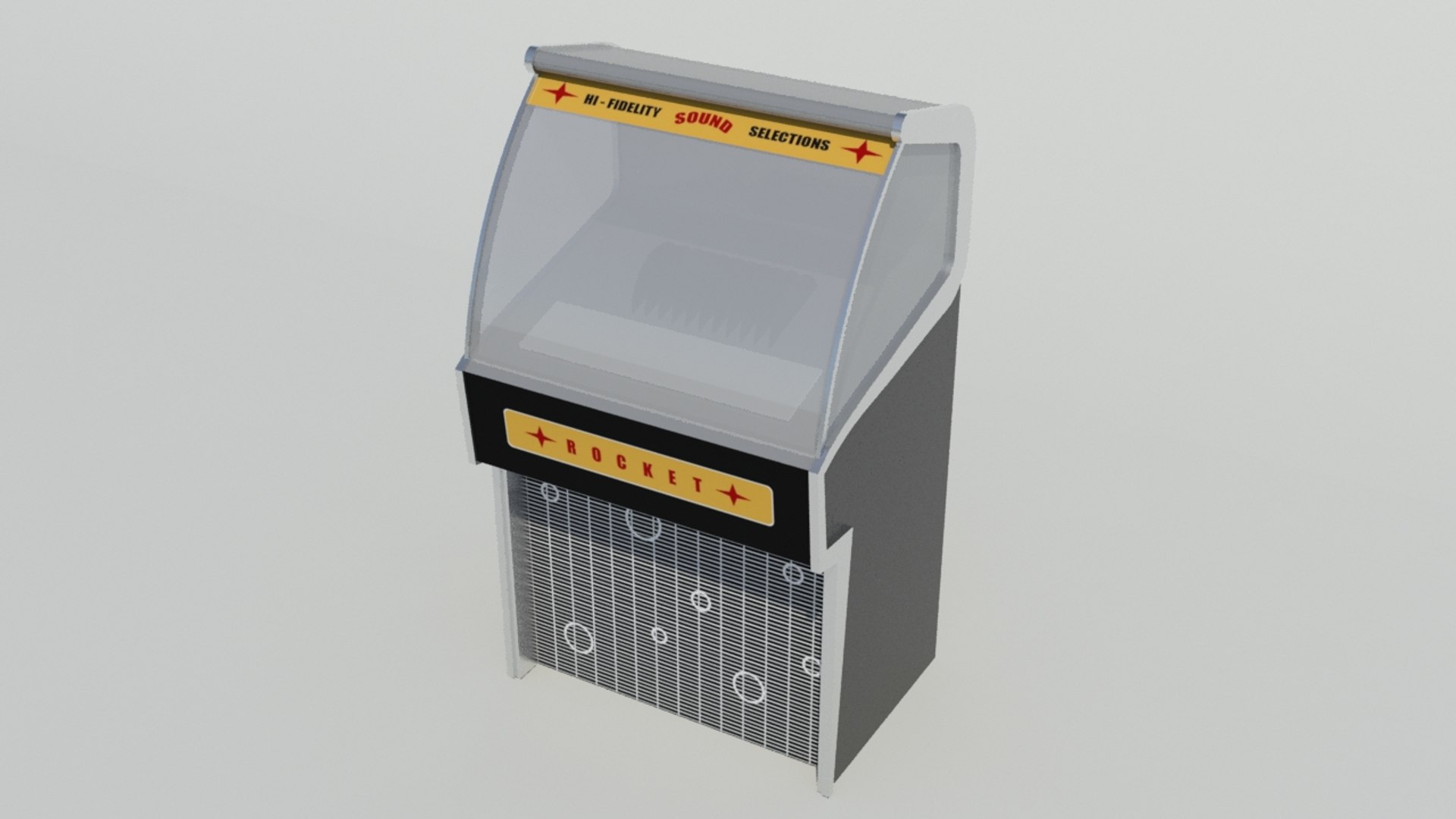Retro Jukebox 3d Model