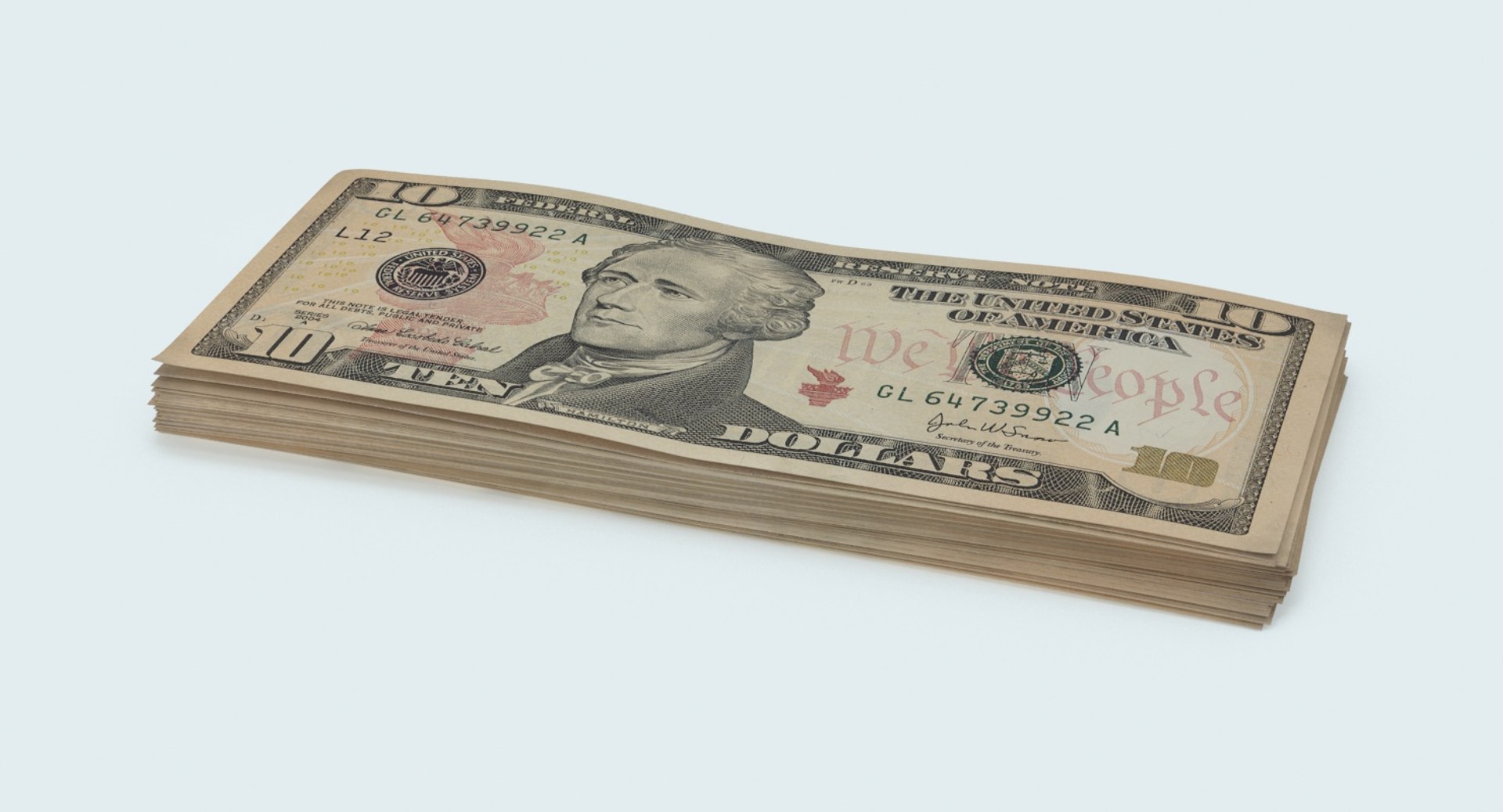 Max 10 Dollar Bill Stack