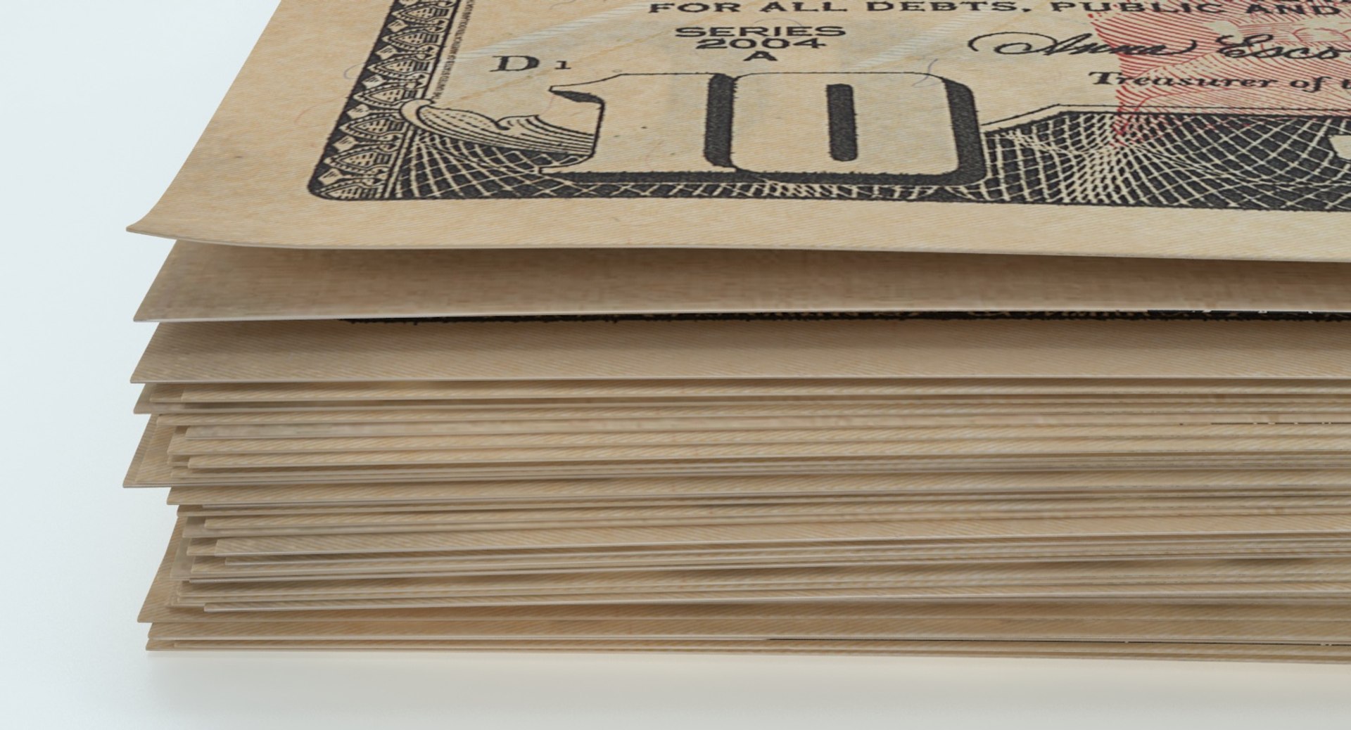 Max 10 Dollar Bill Stack