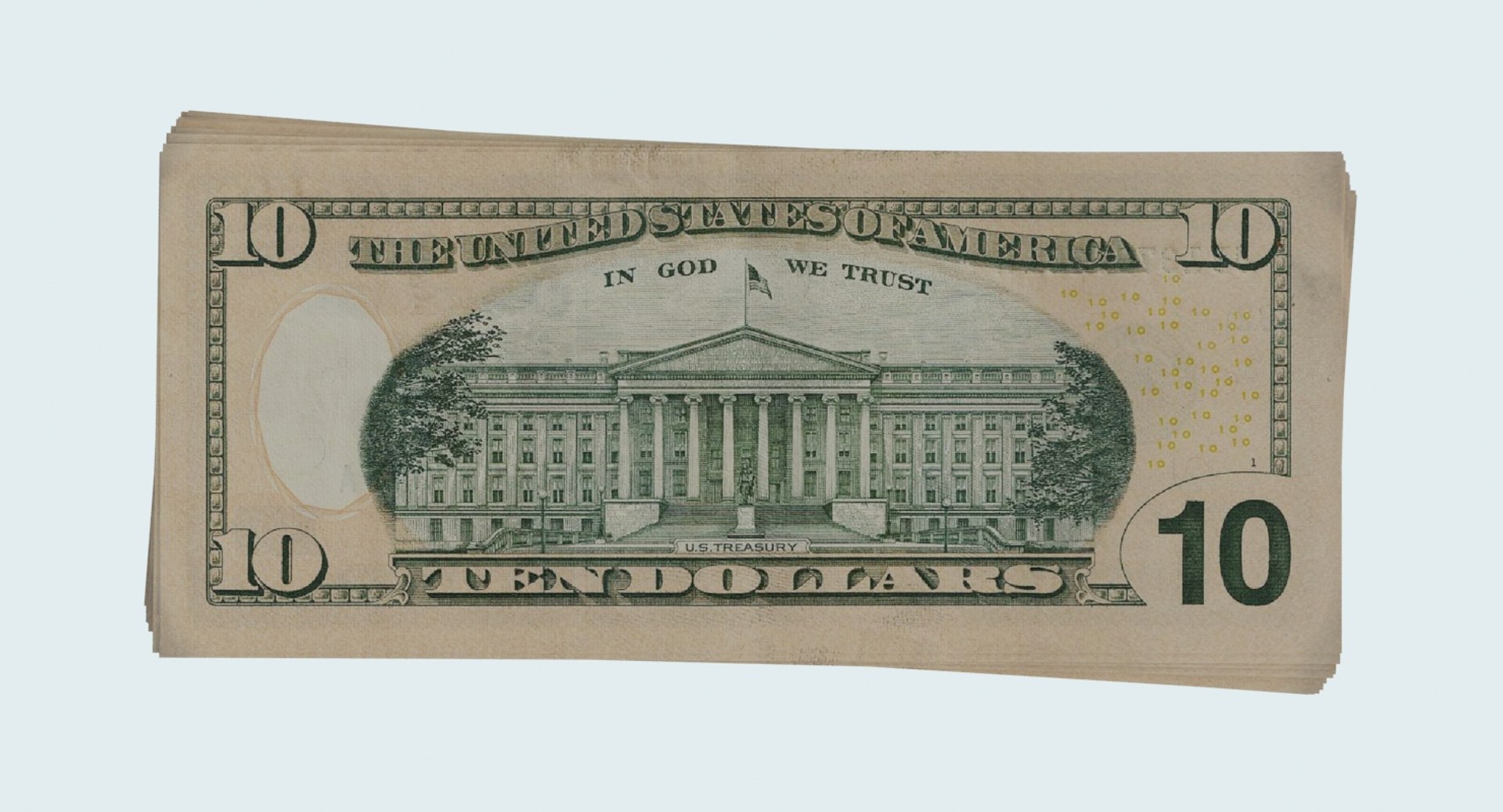 Max 10 Dollar Bill Stack