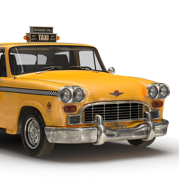 3d old nyc checker cab model