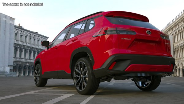 Toyota Corolla Cross 2023 레드 컬러 리지드 3D 모델 - TurboSquid 2202760