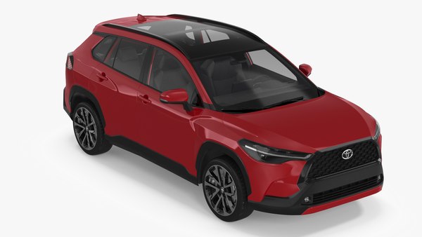 modelo 3d Toyota Corolla Cross 2023 Color Rojo Aparejado - TurboSquid ...