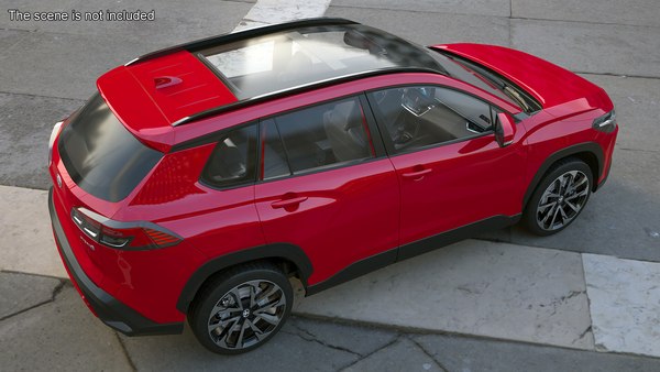 Toyota Corolla Cross 2023 레드 컬러 리지드 3D 모델 - TurboSquid 2202760