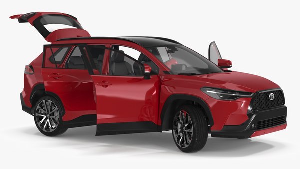 Toyota Corolla Cross 2023 레드 컬러 리지드 3D 모델 - TurboSquid 2202760