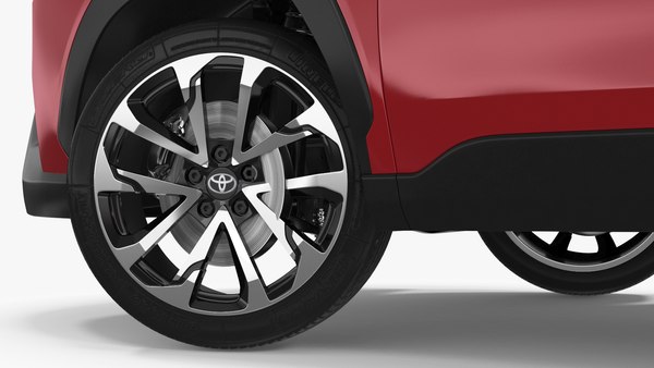 Toyota Corolla Cross 2023 레드 컬러 리지드 3D 모델 - TurboSquid 2202760