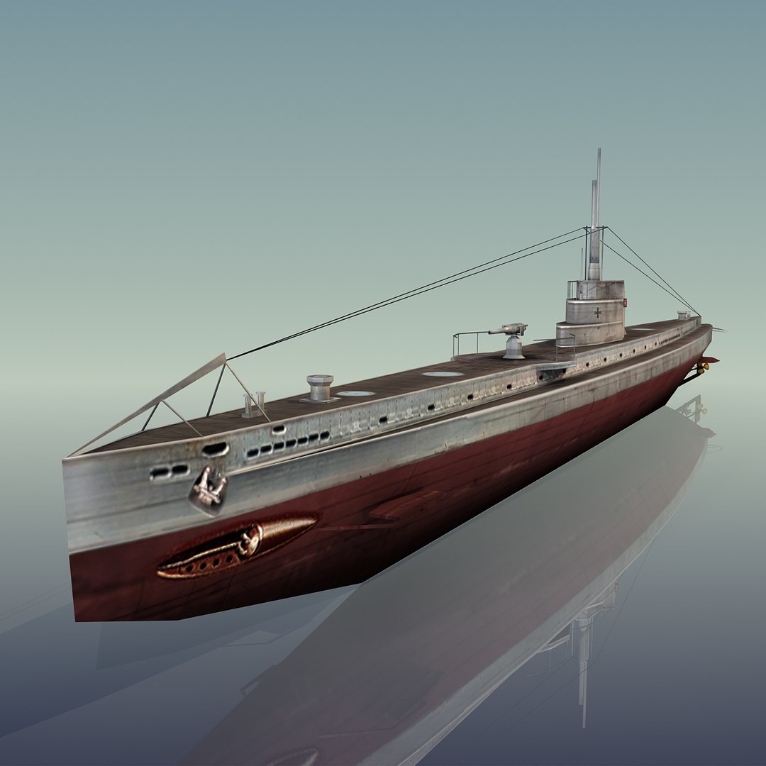 3d U 19 Submarine U-19 Model