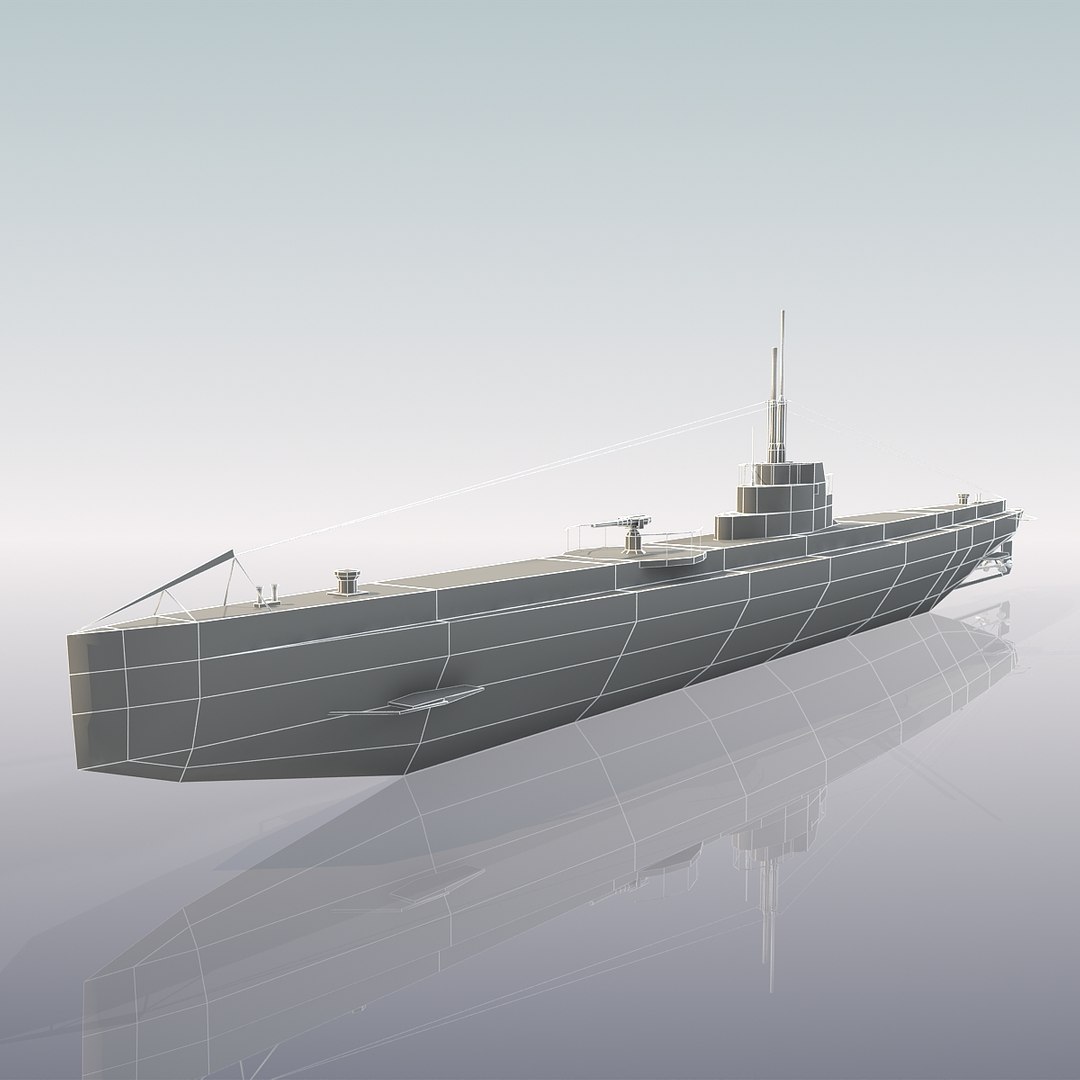 3d U 19 Submarine U-19 Model