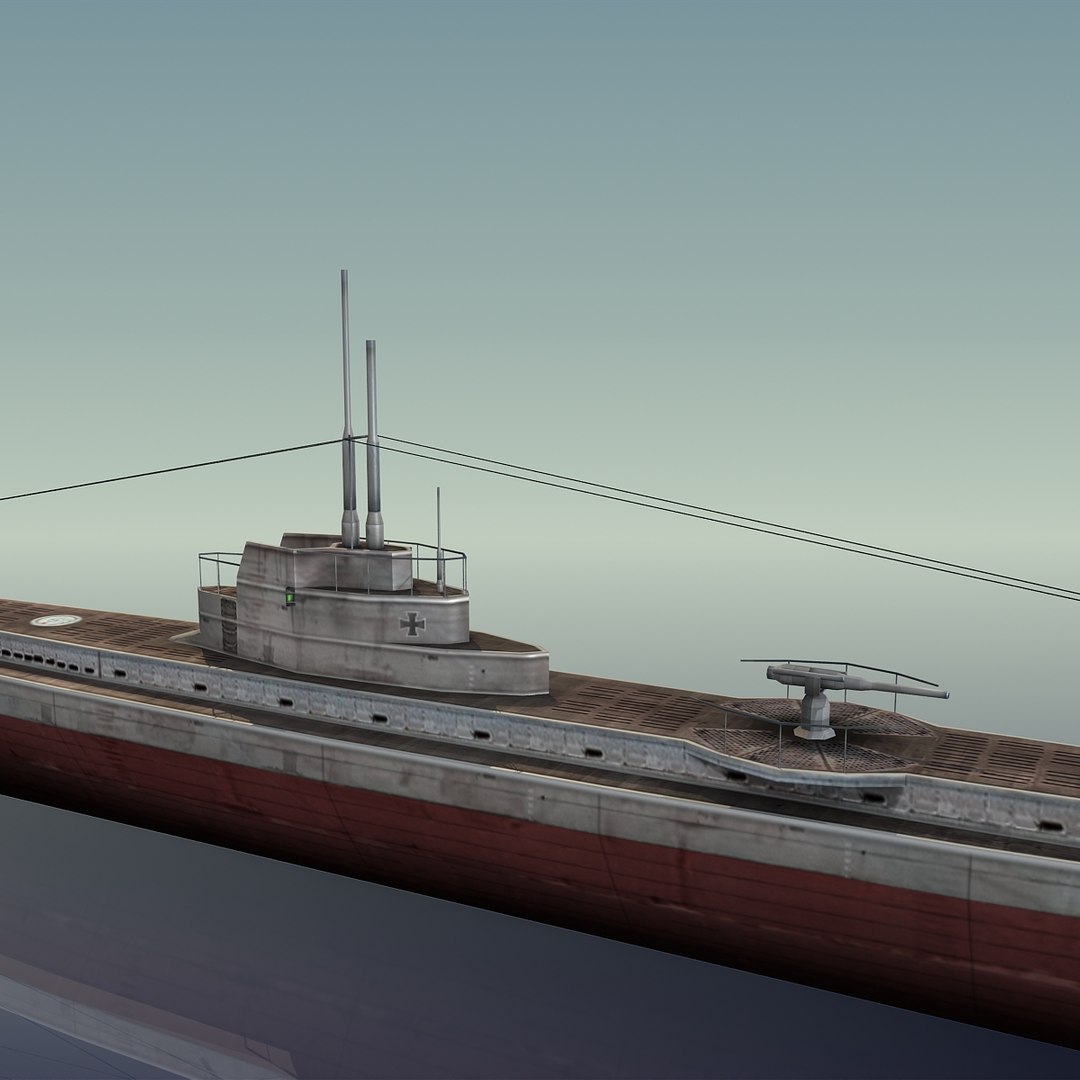 3d U 19 Submarine U-19 Model