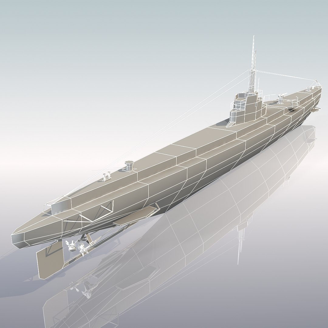 3d U 19 Submarine U-19 Model