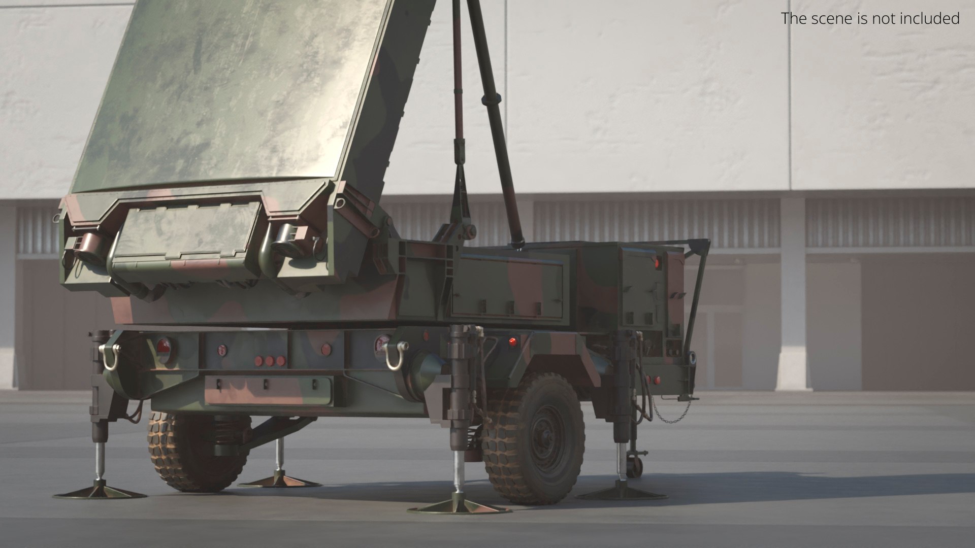 3D Model AN-TPS-80 Ground Air Radar System Deployed - TurboSquid 2518727