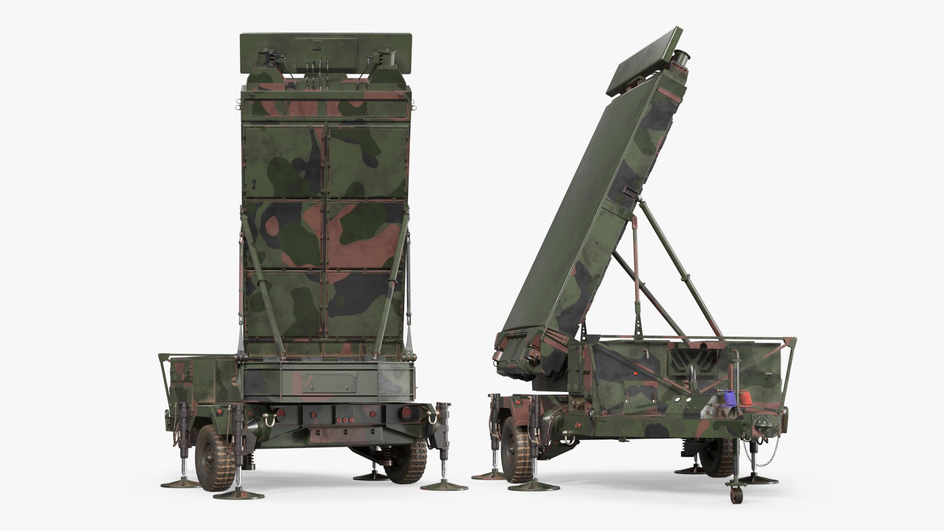 3D Model AN-TPS-80 Ground Air Radar System Deployed - TurboSquid 2518727