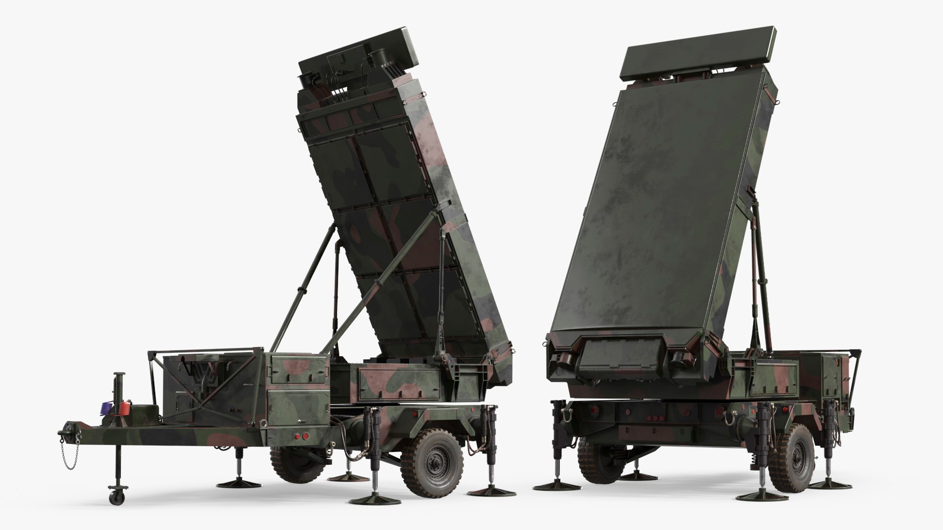 3D Model AN-TPS-80 Ground Air Radar System Deployed - TurboSquid 2518727