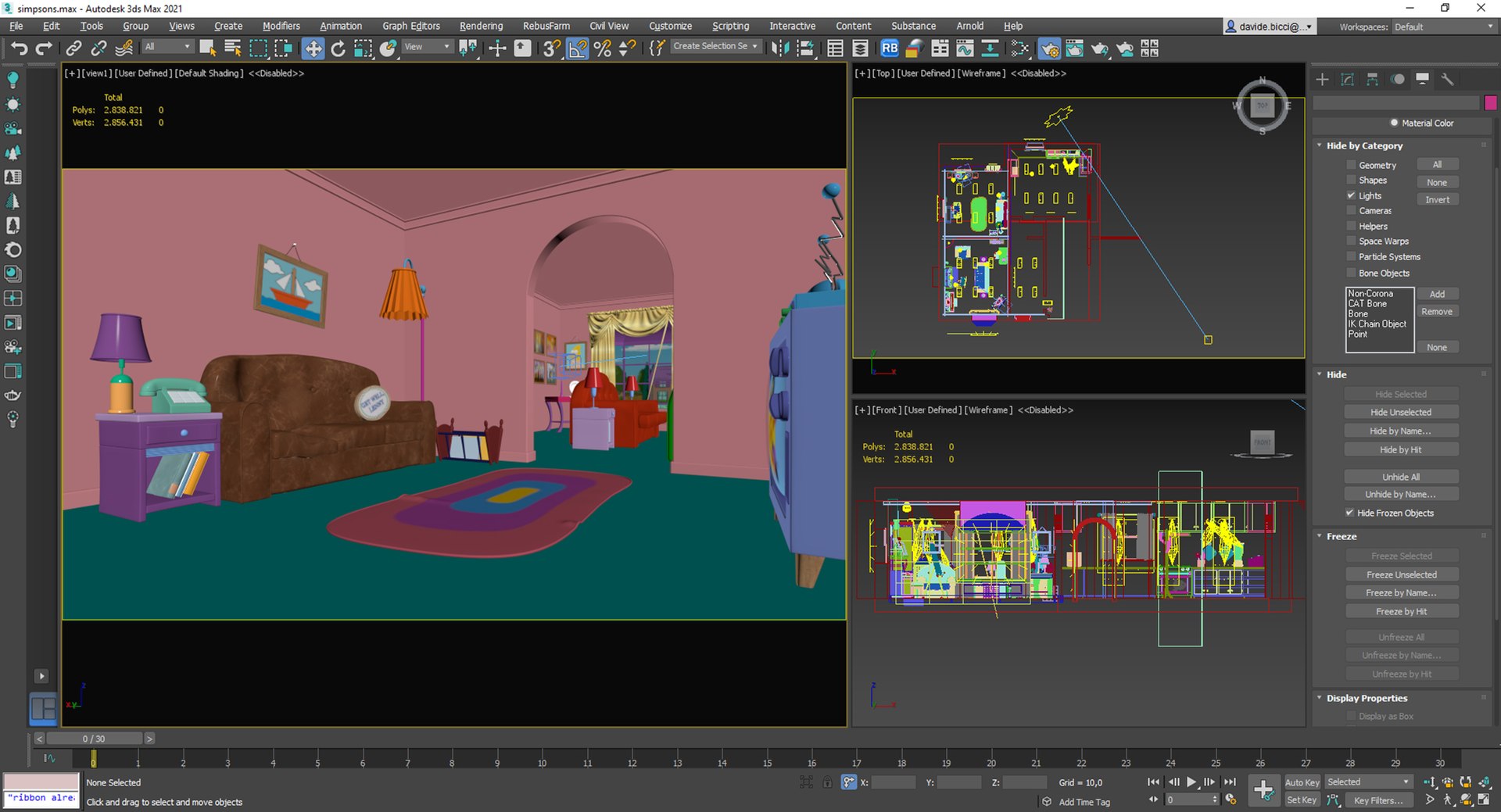 Simpsons Livingroom 3D Model - TurboSquid 1936707