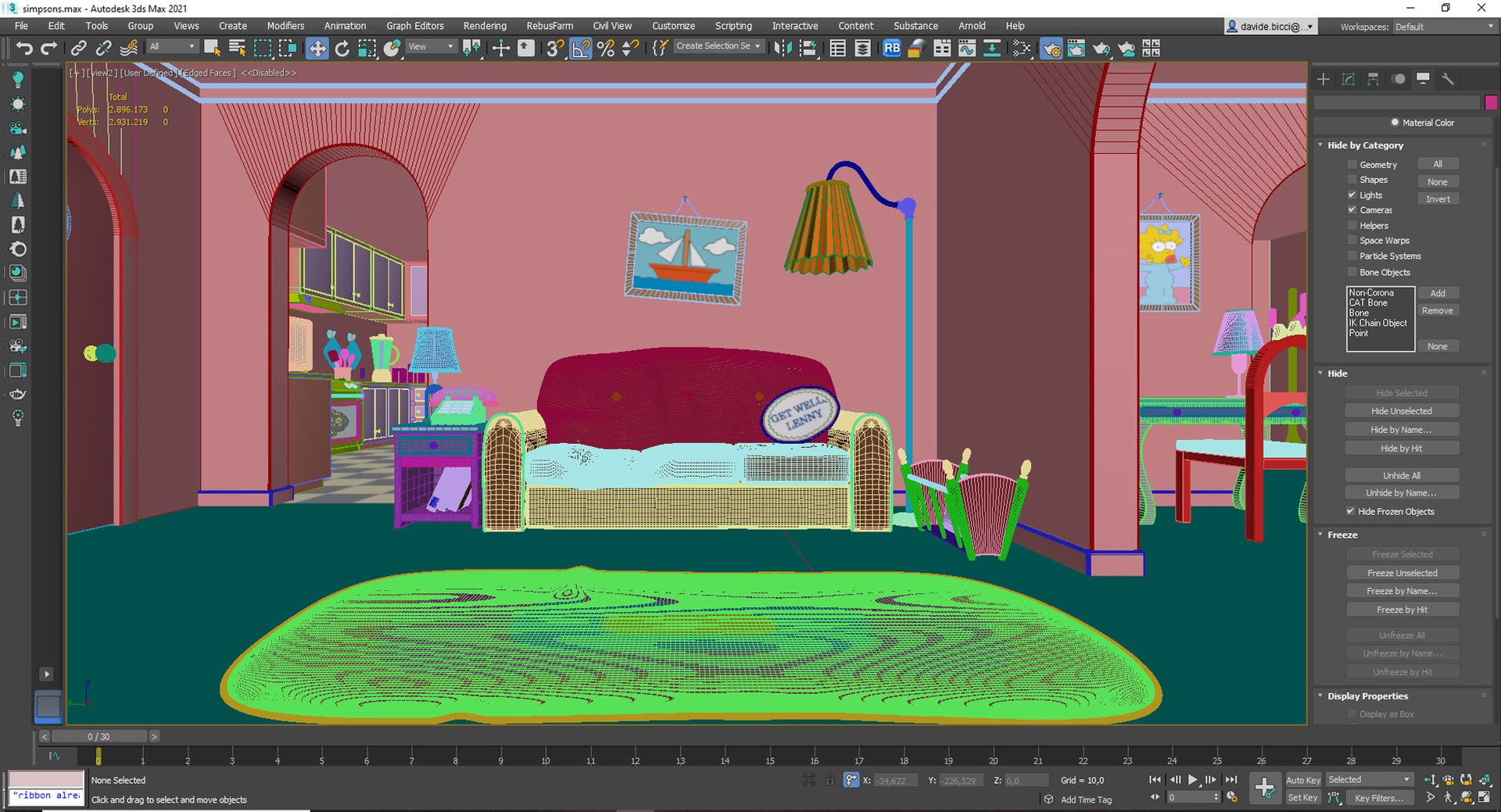 Simpsons Livingroom 3D Model - TurboSquid 1936707