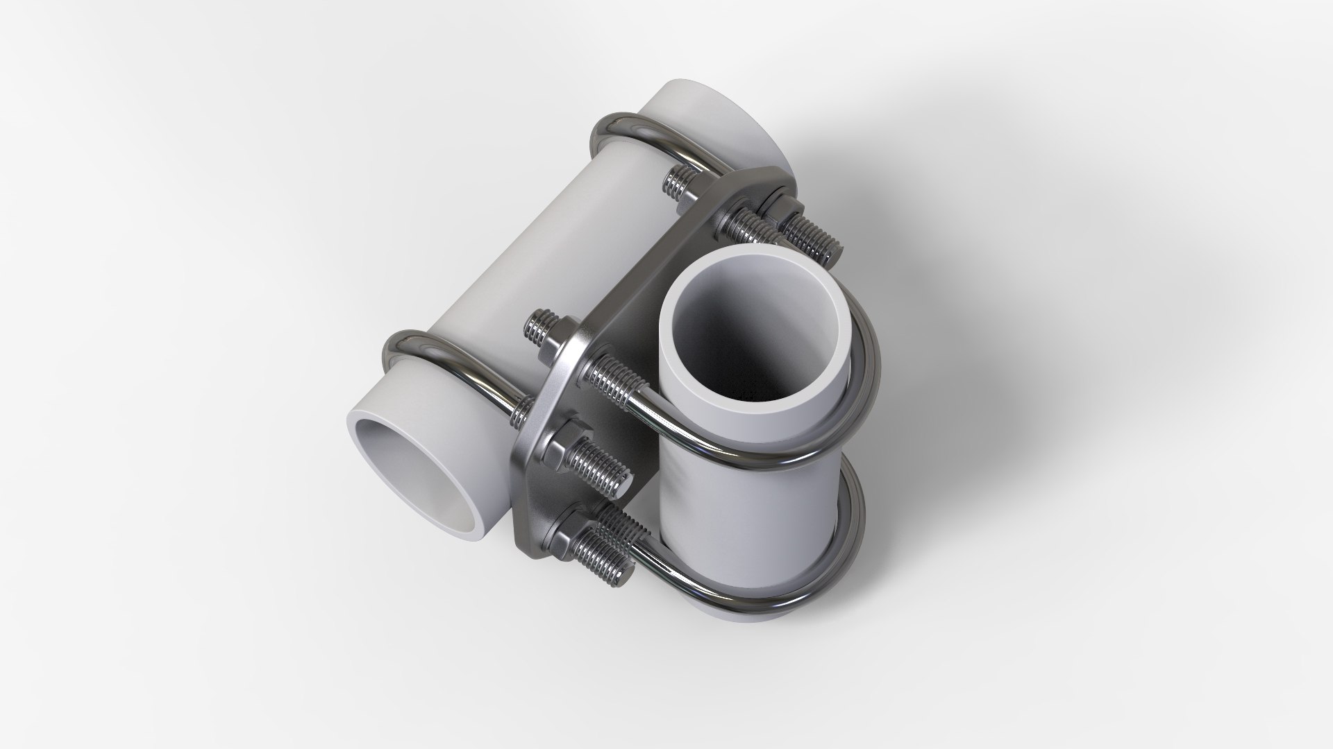 Pipe Crossover Plate Kit 3D Model - TurboSquid 1481707