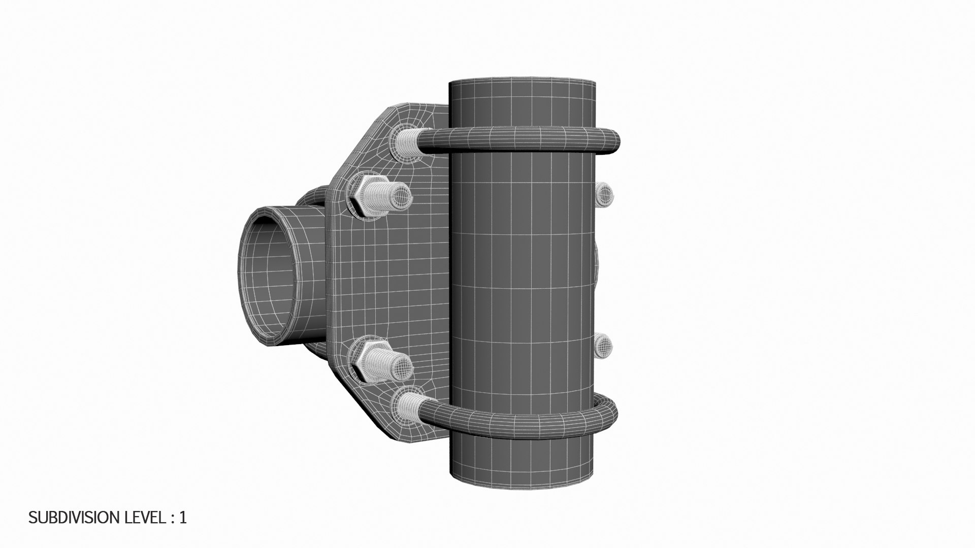 Pipe Crossover Plate Kit 3D Model - TurboSquid 1481707